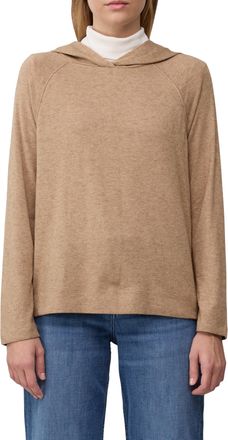 s.Oliver Meliertes Longsleeve aus Stretchjersey mit Kapuze