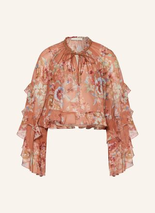 Zimmermann Blusenshirt Awaken Mit Volants braun