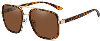 Generic 2025 designer mode grand cadre hommes et femmes boîte UV400 lunettes de soleil extérieur plage ombre lunettes de soleil décoratives (couleur : F, tail