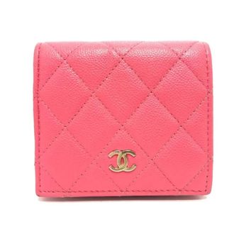 Chanel Portefeuille en cuir Pre-owned - Femme - Pre-owned - Rose - Taille: ONE Size