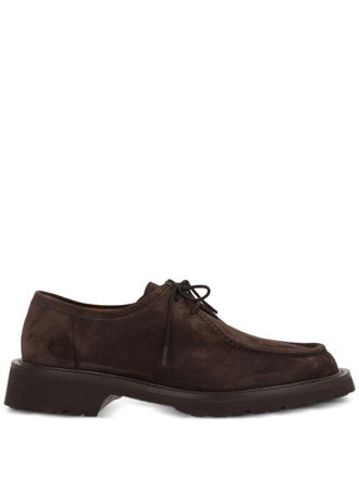 Legres Schn&uuml;rschuhe aus Wildleder - Braun