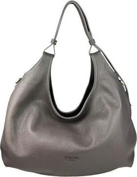Cheval Firenze Sac &agrave; bandouli&egrave;re Malaga A/S, cuir v&eacute;ritable fabriqu&eacute; en Italie, gris