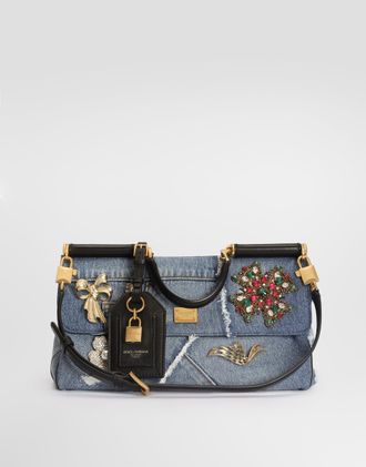Dolce & Gabbana My Sicily Denim Handbag - Frau Handtaschen Mehrfarbig Onesize