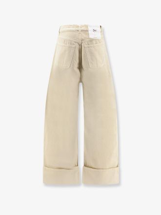 3x1 Womens Trousers Skater Duo Canvas Beige Cotton