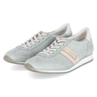 Paul Green 5453-149 Baskets &agrave; enfiler pour femme en cuir et textile Vert Taille 35,5, vert, 40 EU