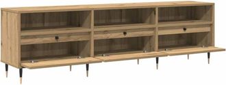 vidaXL Vidaxl - Meuble tv ch&ecirc;ne artisanal 150 x 30 x 44.5 cm Bois ding&eacute;nierie
