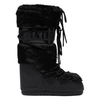 Moon Boot Icon Kunstpelz Stiefel - - Shoes - Damen - Schwarzk - 42 EU
