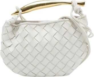 Bottega Veneta Pre-owned Sac seau tress&eacute; en Nappa - Femme - Pre-owned - Blanc - Taille: ONE Size