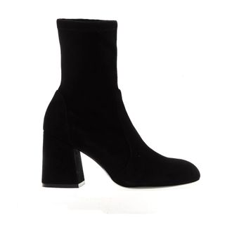 Stuart Weitzman Schwarze Wildleder Stiefeletten Aw23 - - Shoes - Damen - Schwarzk - 36 1/2 EU