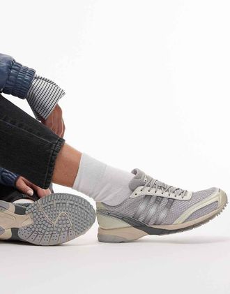 adidas Originals Adios OG - Baskets - Gris clair/cr&egrave;me-Argent&eacute;