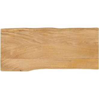 vidaXL Dessus de table 80x40x3,8 cm bord vivant bois massif manguier vidaXL