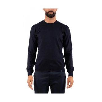Fay Rundhals-Strickware - - Knitwear - Herren - Blau - 3XL