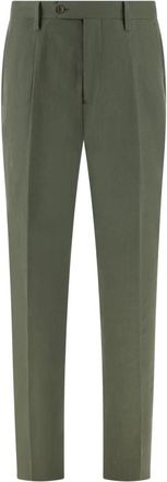 Boggi Milano Homme, Pantalons, Vert, Taille: 3XL Pantalon en lin