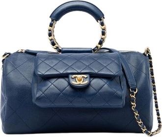 Chanel Pre-owned Sac bandouli&egrave;re matelass&eacute; - Femme - Pre-owned - Bleu - Taille: ONE Size