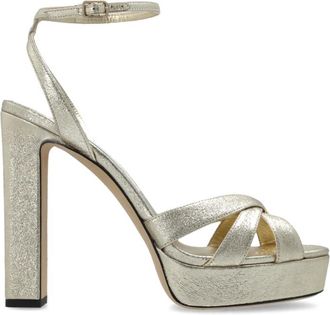 Jimmy Choo London Femme, Chaussures, Jaune, Taille: 38 1/2 EU Kove 120 Platform Sandales