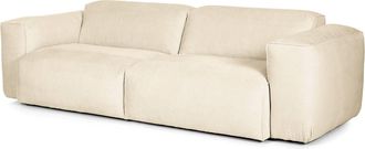 Studio Copenhagen home24 3-Sitzer Sofa Beige Cordstoff Snor 251 x 71 x 102cm Modern