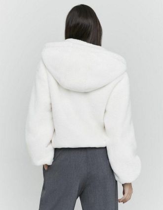 Tally Weijl Kapuzenpl&uuml;schjacke SJAFFTIDE weich, mit Kapuze und Stehkragen im oversized Fit