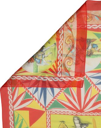 Dolce & Gabbana Carretto Print Silk Scarf - Multicolor
