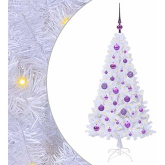 vidaXL K&uuml;nstlicher Weihnachtsbaum Wei&szlig; 120 cm PVC und Stahl vidaXL