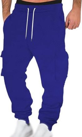 Generic Pantalon de loisirs pour homme - Pantalon de jogging baggy pour homme - Couleur unie - Avec cordon de serrage - Pantalon dext&eacute;rieur tendance - Respira