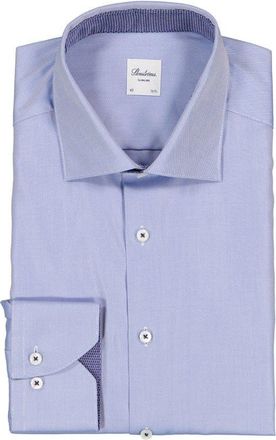 Stenströms Herren Hemd blau Baumwolle