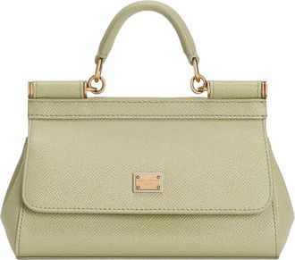 Dolce & Gabbana Femme, Sacs, Vert, Taille: ONE Size Sicily Mini Sac &agrave; poign&eacute;e sup&eacute;rieure