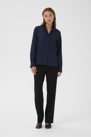 Karen by Simonsen Langarm - Hemd Classic fit Dark Navy