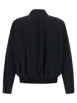 Saint Laurent Mens Black Cotton Shell Jacket Clothing