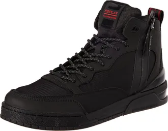 Replay Herren Cupsole Sneaker Astro Spectre Schuhe, Schwarz (Black Red 178), 45