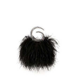 L'Alingi Sac &agrave; main Karma &agrave; plumes