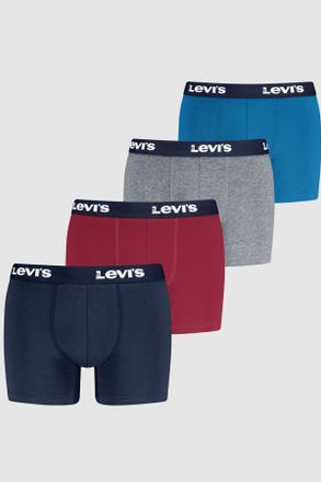 Levi's Repeat Logo Boxer Brief 4 Pack - Homme - Multicolore / Blue/Red/Mid Grey Melange - L
