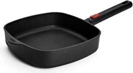 Woll Eco Logic QXR Viereckpfanne - Induktiv -, 24 x 24 cm, 6 cm hoch, mit abnehmbaren Stiel - Geeignet für alle Herdarten, PFAS-frei, Antihaft-Versiegelung