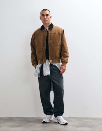Carhartt Work in Progress OG Santa Fe Jacke in Hamilton Brown-Braun