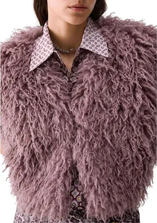 Liu Jo Femme, Vestes, Violet, Taille: 40 FR Manteau Court Wf6206 E1160