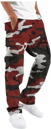 Generic Pantalon de jogging pour homme - Pantalon cargo - Pantalon de jogging baggy - Taille - Pantalon de travail - Pantalon de jogging &eacute;lastique avec cordon
