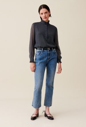 Claudie Pierlot Chemise fluide petits carreaux