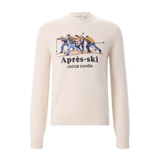 Jacob Cohen Strickpullover mit Rundhalsausschnitt - - Knitwear - Herren - Beige - XL