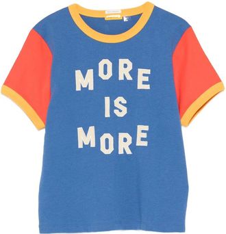 Mother The Itty Bitty Ringer Short-sleeve Text-print T-shirt