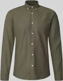 Lindbergh Regular Fit Freizeithemd aus Baumwoll-Mix Modell Oxford