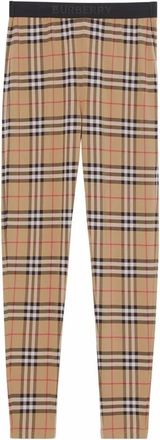 Burberry Femme, Pantalons, Multicolore, Taille: 36 FR Leggings &agrave; Carreaux Vintage