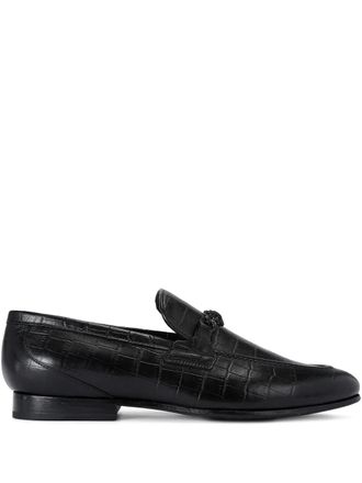 Kurt Geiger Alton Loafer mit Kroko-Effekt - Schwarz