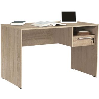 PEGANE Pegane - Bureau coloris Ch&ecirc;ne Cambrian - longueur 120 x profondeur 60 cm