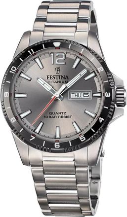 Festina Homme, Accessoires, Gris, Taille: ONE Size Titanium Watch