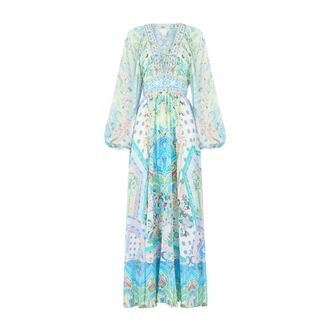 Camilla Langes Kleid mit Schn&uuml;rung vorne - - Dresses - Damen - Mehrfarbig - M