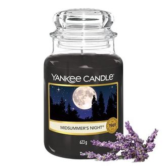 Yankee Candle Company Duftkerze im Glas (gro&szlig;) | Midsummerss Night | Kerze mit langer Brenndauer bis zu 150 Stunden | Perfekte Geschenke f&uuml;r Frauen
