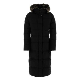 Moorer Schwarze Daunenjacke mit Kunstpelzbesatz - - Jackets - Damen - Schwarzk - S