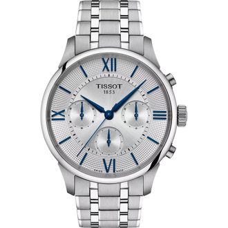 Tissot Chemin Des Tourelles Silber Herren Armbanduhr T1394621103800