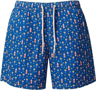 MC2 Saint Barth Homme, Maillots de bain, Bleu, Taille: 2XL Shorts de bain MC2 Saint Barth Micro Gin Lover &agrave; s&eacute;chage rapide