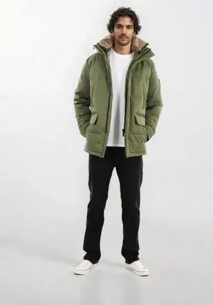 Alessandro Salvarini Winterjacke ASGiova Parka mit warmem Kunstfellkragen und hochwertigem Obermaterial