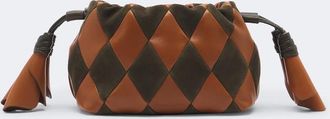 Zimmermann Clutch Cloud 91 Small aus Leder und Veloursleder